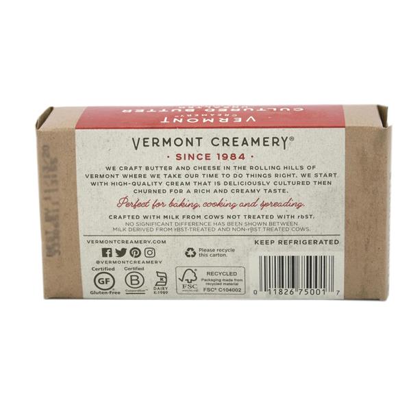 Vermont Creamery Unsalted Cultured Butter 2 Sticks | Hy-Vee Aisles ...