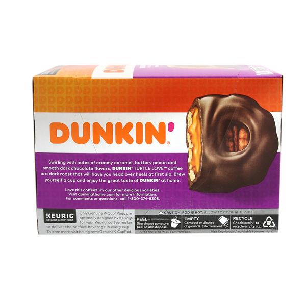 Dunkin' Turtle Love Coffee, Dark Roast, K-Cup Pods 10 Count | Hy-Vee ...